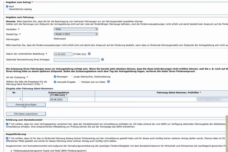 BAFA Antrag für E-Auto richtig ausfüllen [Video] - Mivodo
